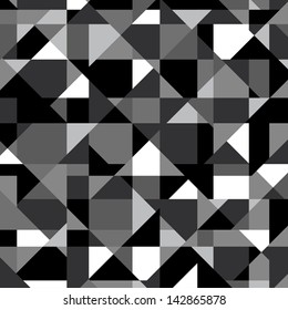 Abstract Geometric Monochrome Background Vector Stock Vector (Royalty ...