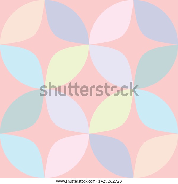 Abstract Geometric Pattern Pastel Color Vector Stock Vector (Royalty ...