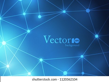Abstract Geometric Plexus Background Place Text Stock Vector (Royalty ...