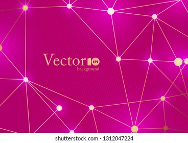 Abstract Geometric Plexus Background Place Text Stock Vector (Royalty ...