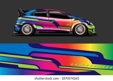 Abstract Geometric Racing Background Vinyl Wrap Stock Vector (Royalty ...