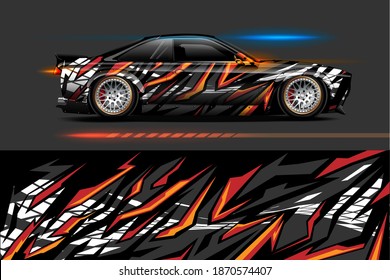 Abstract Geometric Racing Background Vinyl Wrap Stock Vector (Royalty ...