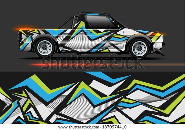 Abstract Geometric Racing Background Vinyl Wrap Stock Vector (Royalty ...