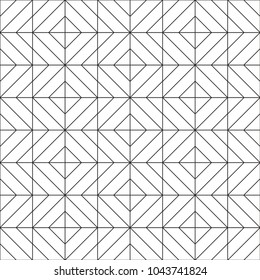 Abstract Geometric Seamless Pattern Black White Stock Vector (Royalty ...