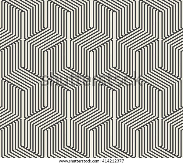 Abstract Geometric Seamless Pattern Intersecting Lines Stock Vector Royalty Free 414212377