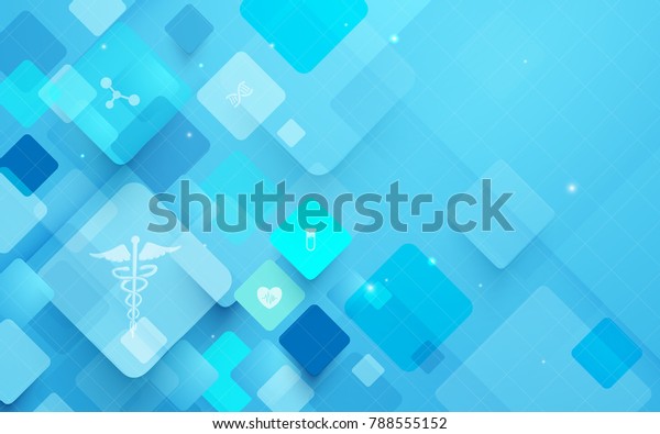Abstract Geometric Shape Medicine Science Concept Stock Vector Royalty