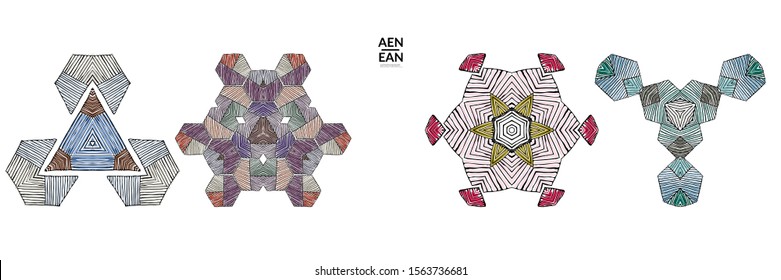 Elf Warrior Set 3 Drawings Fantasy Stock Illustration 1334496905