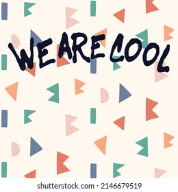 Abstract Geometric Shapes Background Slogan Stock Vector (Royalty Free ...