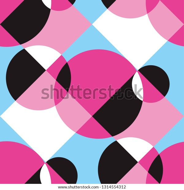 Abstract Geometric Shapes Hand Drawn Seamless : image vectorielle de ...