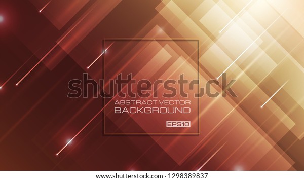 Abstract Geometric Shapes On Brown Background Stock Vector (Royalty ...