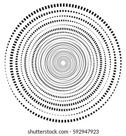 Abstract Geometric Spiral Ripple Element Circular Stock Vector (Royalty ...