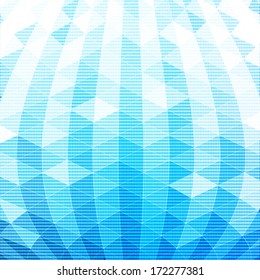Abstract Geometric Structure Background Curvy Triangle Stock Vector ...