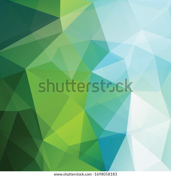 Abstract Geometric Style Background Green Blue Stock Vector (Royalty ...