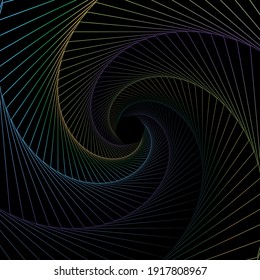 Abstract Geometric Swirl Background Vector Illustration Stock Vector ...