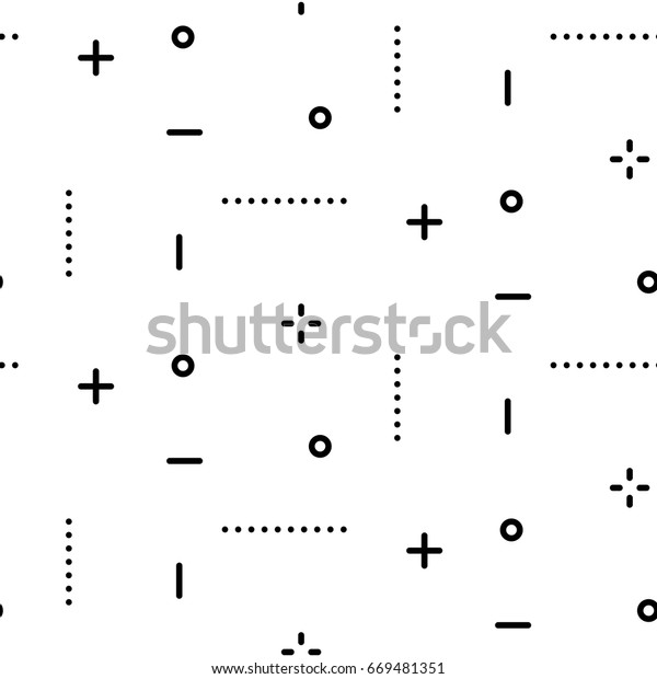 Abstract Geometric Thin Shapes Seamless Vector Stock Vector (Royalty ...