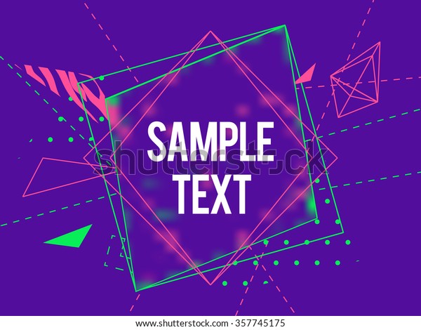 Abstract Geometric Triangle Lines Colorful Vector Stock Vector (Royalty ...