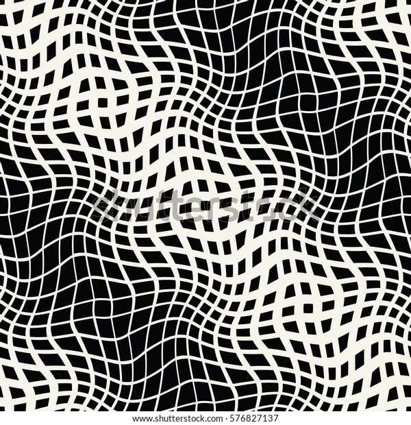 Abstract Geometric Trippy Black White Background Stock Vector (Royalty ...