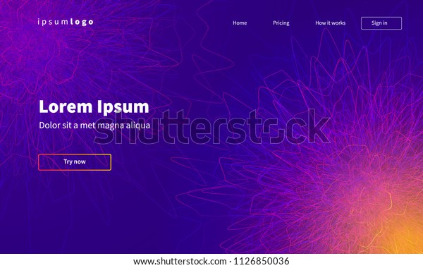 Abstract Geometric Wallpaper Landing Page Template Stock Vector ... Abstract Geometric Wallpaper Landing Page Template Stock Vector ...