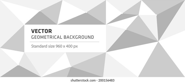 Abstract Geometrical Background Text Field Stock Vector (Royalty Free ...