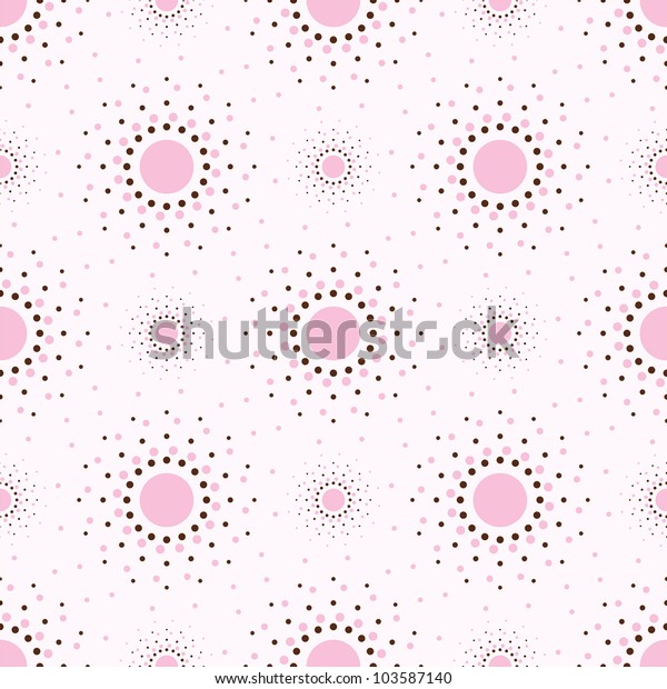 Abstract Geometry Pink Background Circles Stock Vector (Royalty Free ...