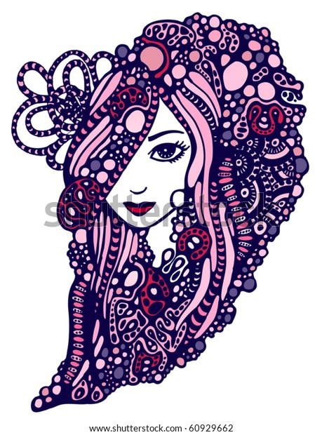 Abstract Girl Stock Vector (Royalty Free) 60929662