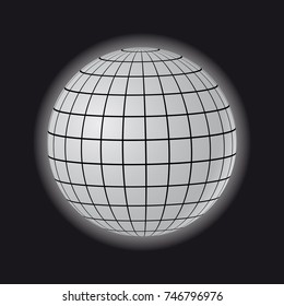 Abstract Globe Meridians Parallels 3d Vector Stock Vector (Royalty Free ...