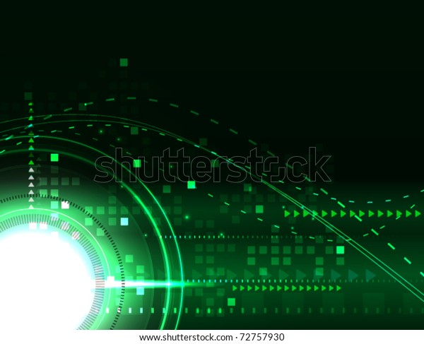 Abstract Glowing Background Digital Symbols Vector Stock Vector ...