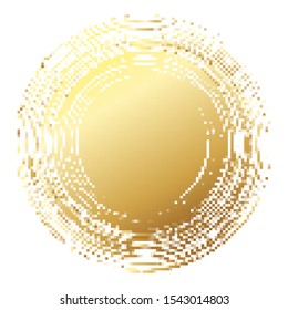 Abstract Gold Background Pixel Art Style Stock Vector (Royalty Free ...