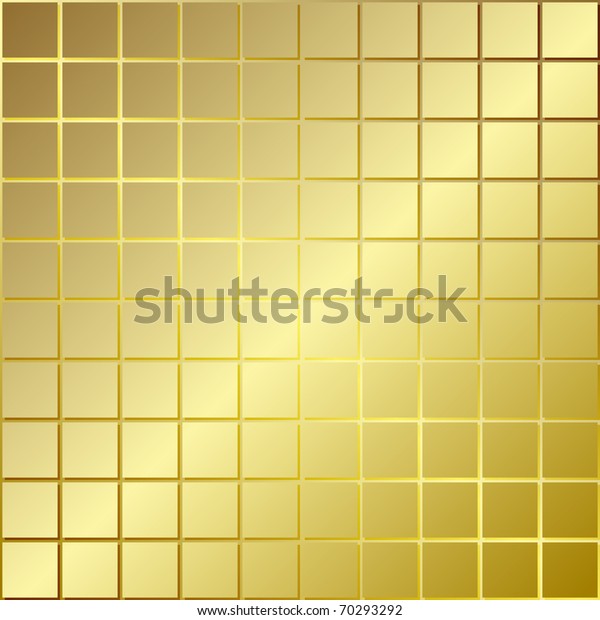 Abstract Gold Background Squares On Yellow Stock Vector (Royalty Free ...