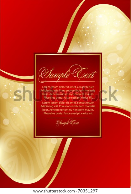 Abstract Gold Card Design Stock Vector (Royalty Free) 70351297