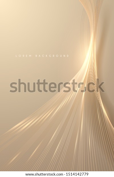 Abstract Gold Light Lines Background Stock Vector (Royalty Free) 1514142779