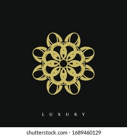 Gold Logo Design Vector Sign Business Stock Vector (Royalty Free ...