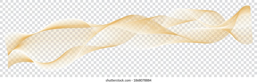 Abstract Gold Vector Wave Lines On Stock Vector (Royalty Free ...