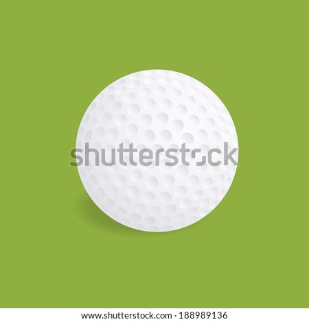 Abstract Golf Ball On Green Background Stock Vector (Royalty Free ...
