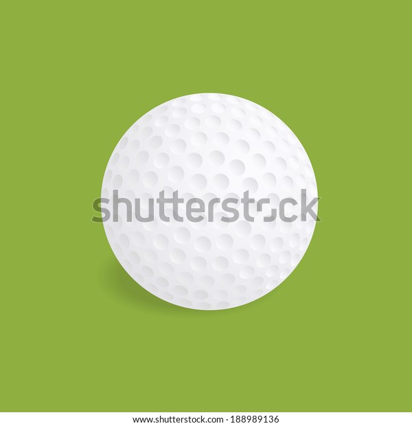 Abstract Golf Ball On Green Background Stock Vector (Royalty Free ...