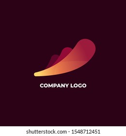 Abstract Gradient Logos Company Modern Style Stock Vector (Royalty Free ...