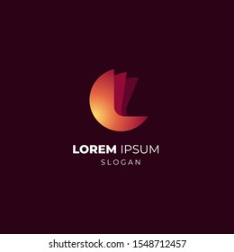 Abstract Gradient Logos Company Modern Style Stock Vector (Royalty Free ...