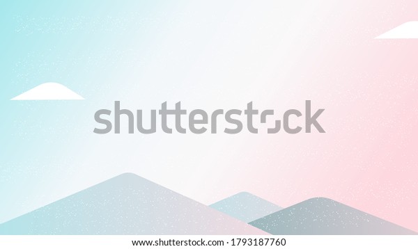 Abstract Gradient Sky Hills Background Concept Stock Vector (Royalty ...