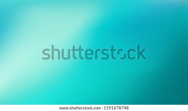 Abstract Gradient Teal Mint Background Blurred Stock Vector (Royalty ...