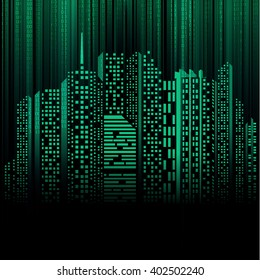 9,005 Matrix city Images, Stock Photos & Vectors | Shutterstock
