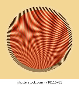 Abstract Graphic Circular Symbol Optical Waves Stock Vector (Royalty ...