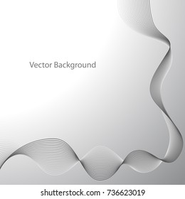 Abstract Gray Wave Vector Abstract Background Stock Vector (Royalty ...