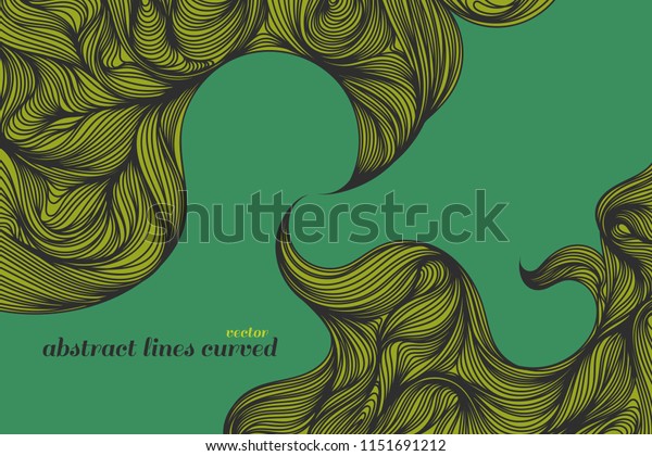 Abstract Green Art Pattern Vector Wallpaper Stock Vector (Royalty Free ...