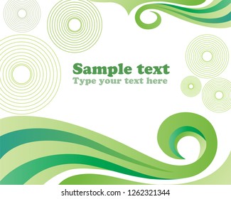 Abstract Green Background Cover Vector Stock Vector (Royalty Free ...