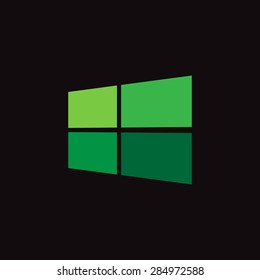 Abstract Green Background Logo Design Black Stock Vector (Royalty Free ...