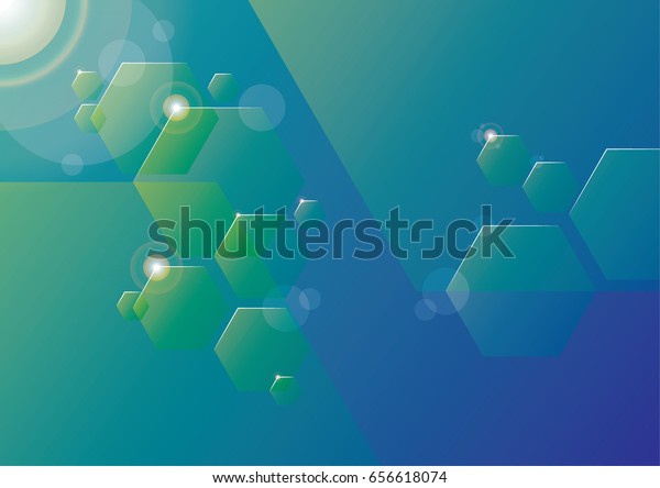 Abstract Green Blue Color Background Stock Vector (Royalty Free ...