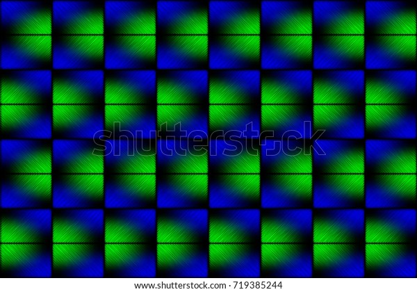 Abstract Green Blue Doodles Background Stock Vector (Royalty Free ...