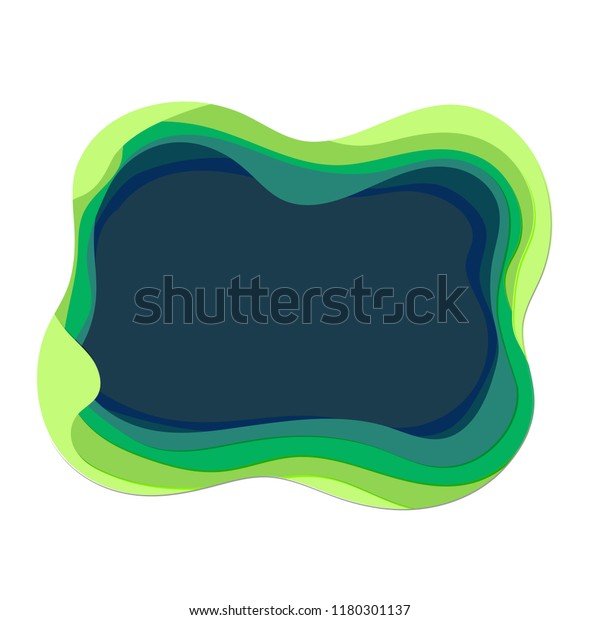 Abstract Green Blue Frame Background Vector Stock Vector (Royalty Free ...