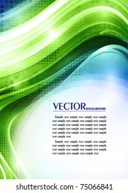 Abstract Green Card Lighting Effect Vector Stock Vector (Royalty Free ...