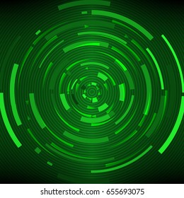 Abstract Green Circle Symbol Vector Background Stock Vector (Royalty ...